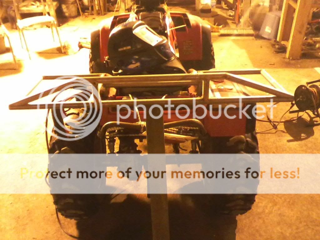 custom rear rack build | Honda ATV Forum